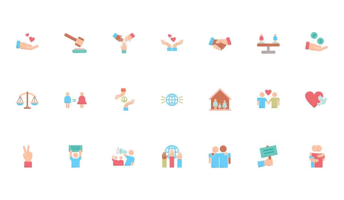Human Rights Icon | Vintagio Design
