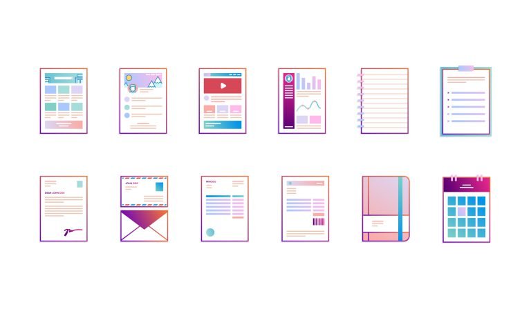 Paper Neon Icon | Vintagio Design