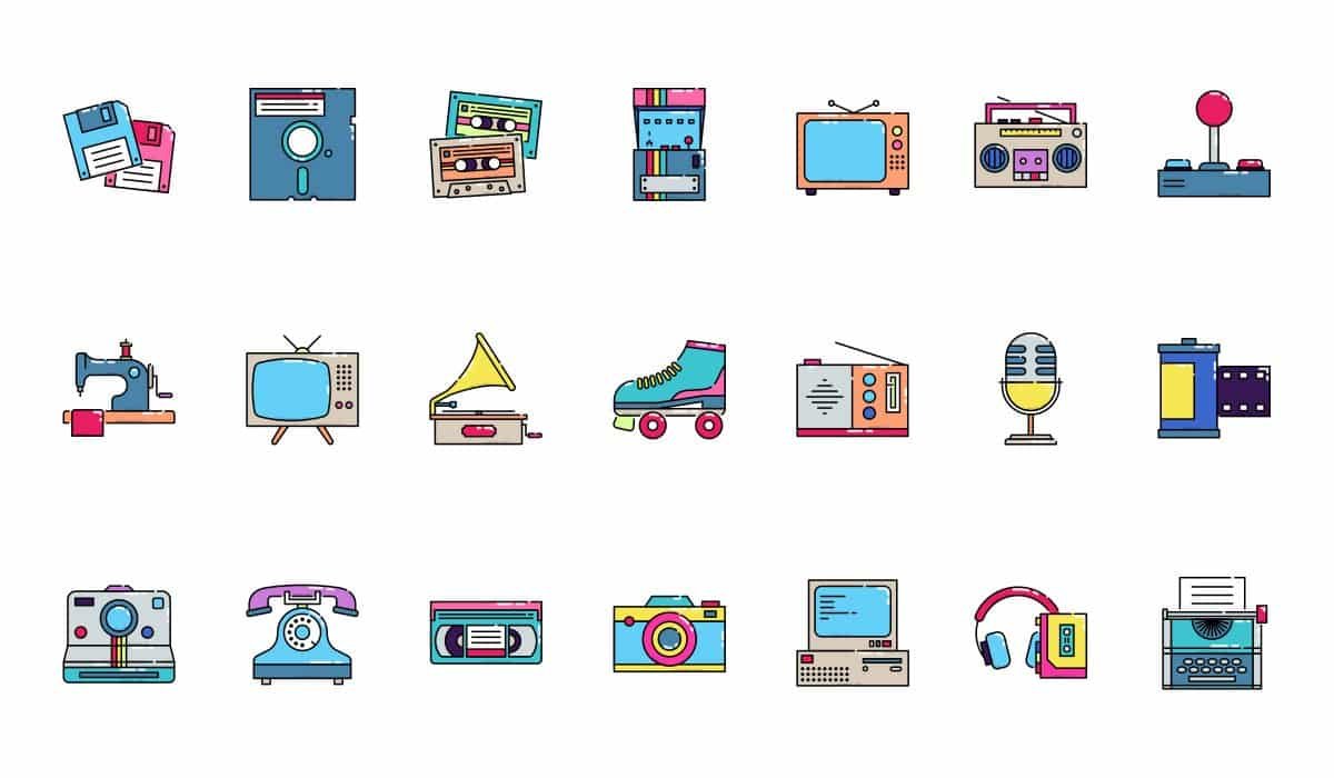 Retro 1980’s Icon | Vintagio Design