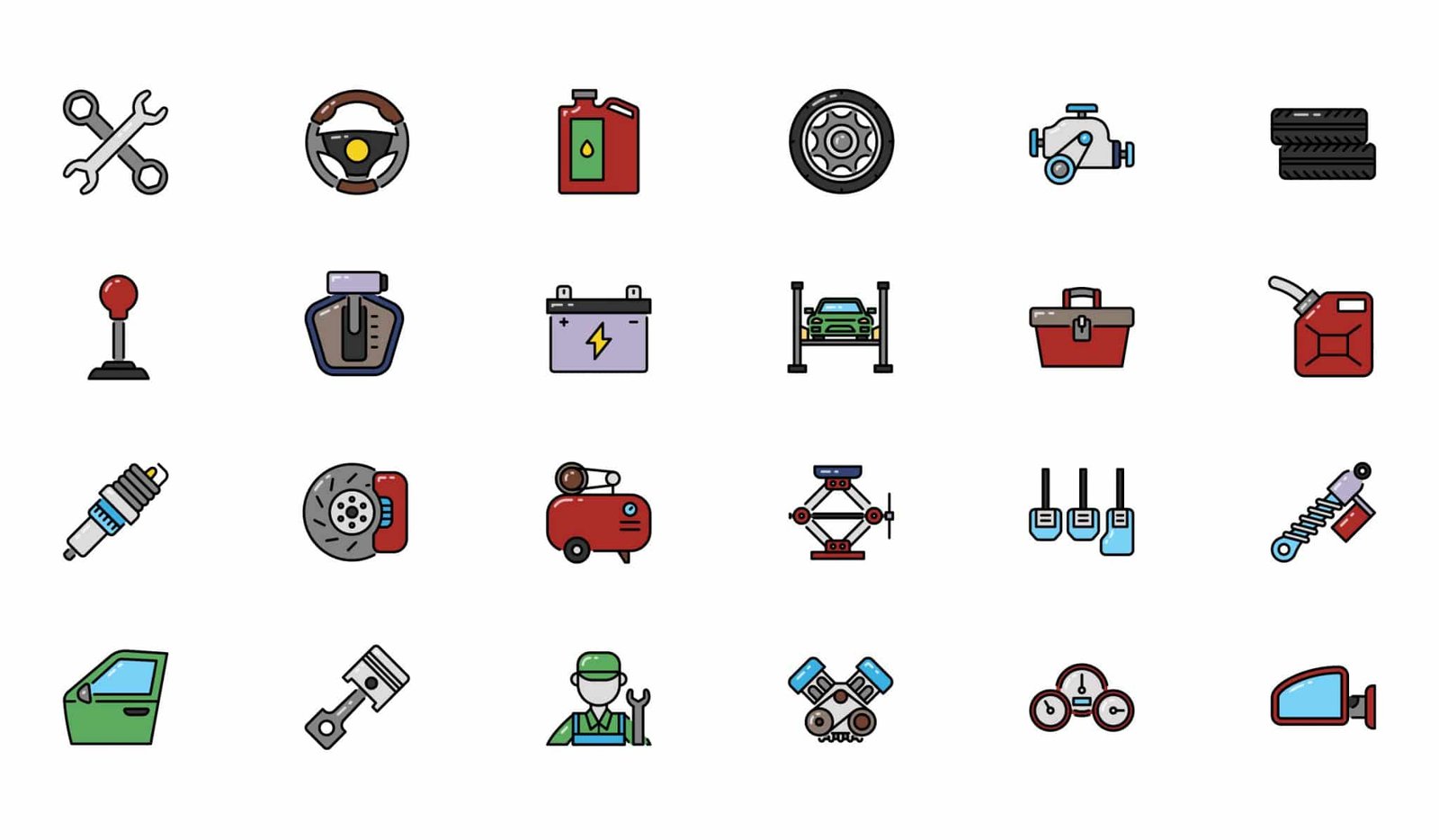 Car Repair Shop Icon | Vintagio Design
