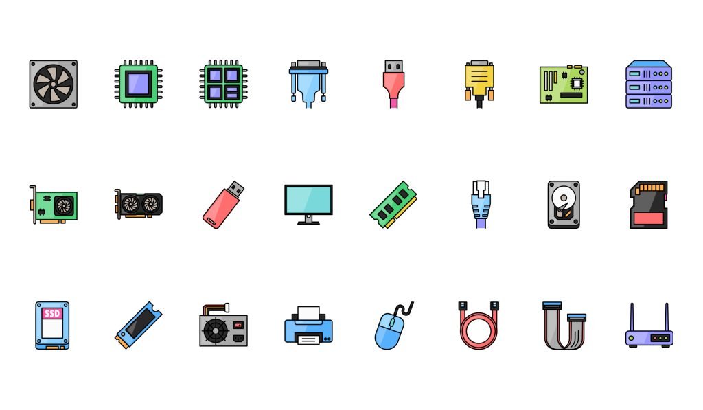 Computer Parts Icon | Vintagio Design